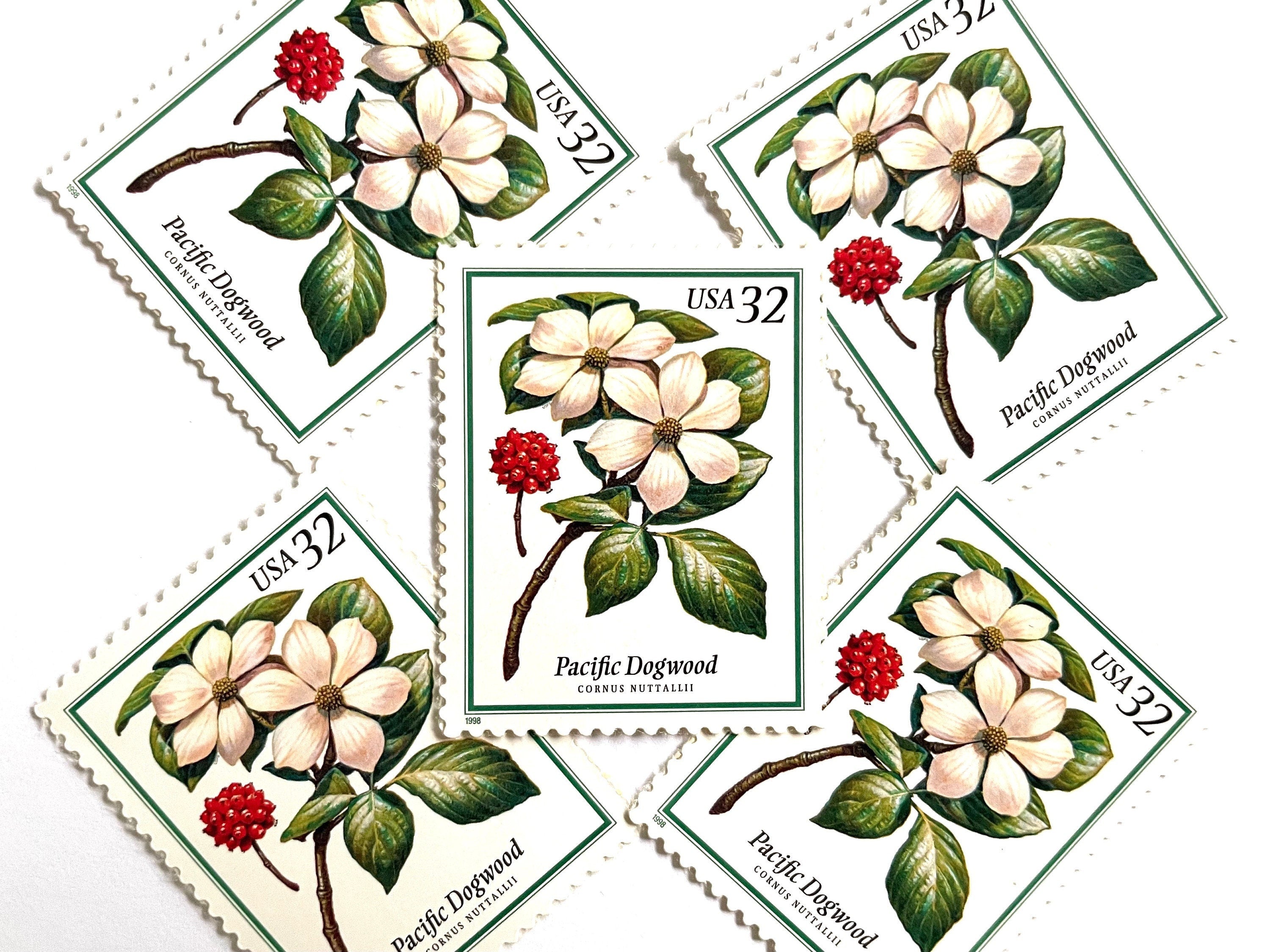 Flowering Trees Pacific Dogwood Postage Stamps (Western U.S. and Canada ...
