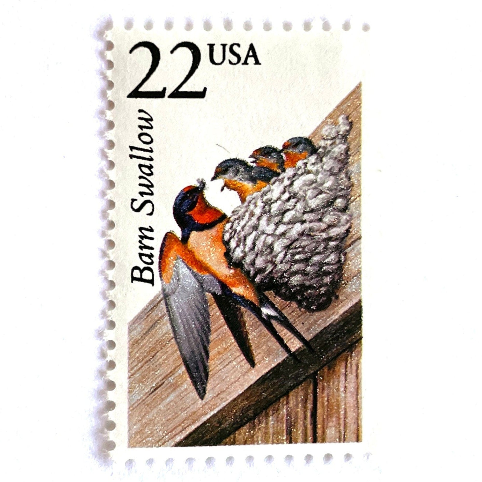 Barn Swallow Postage Stamps (North American Wildlife Series, Bird ...