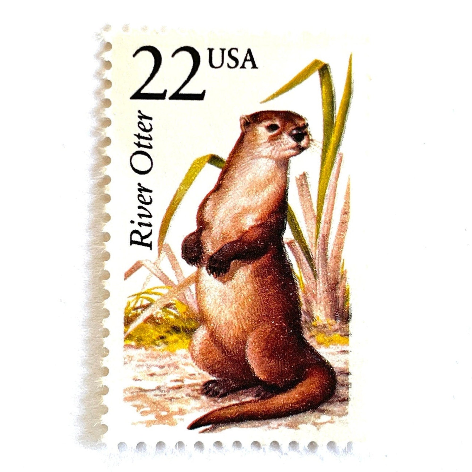 River Otter Postage Stamps (North American Wildlife Series, Marine Life ...