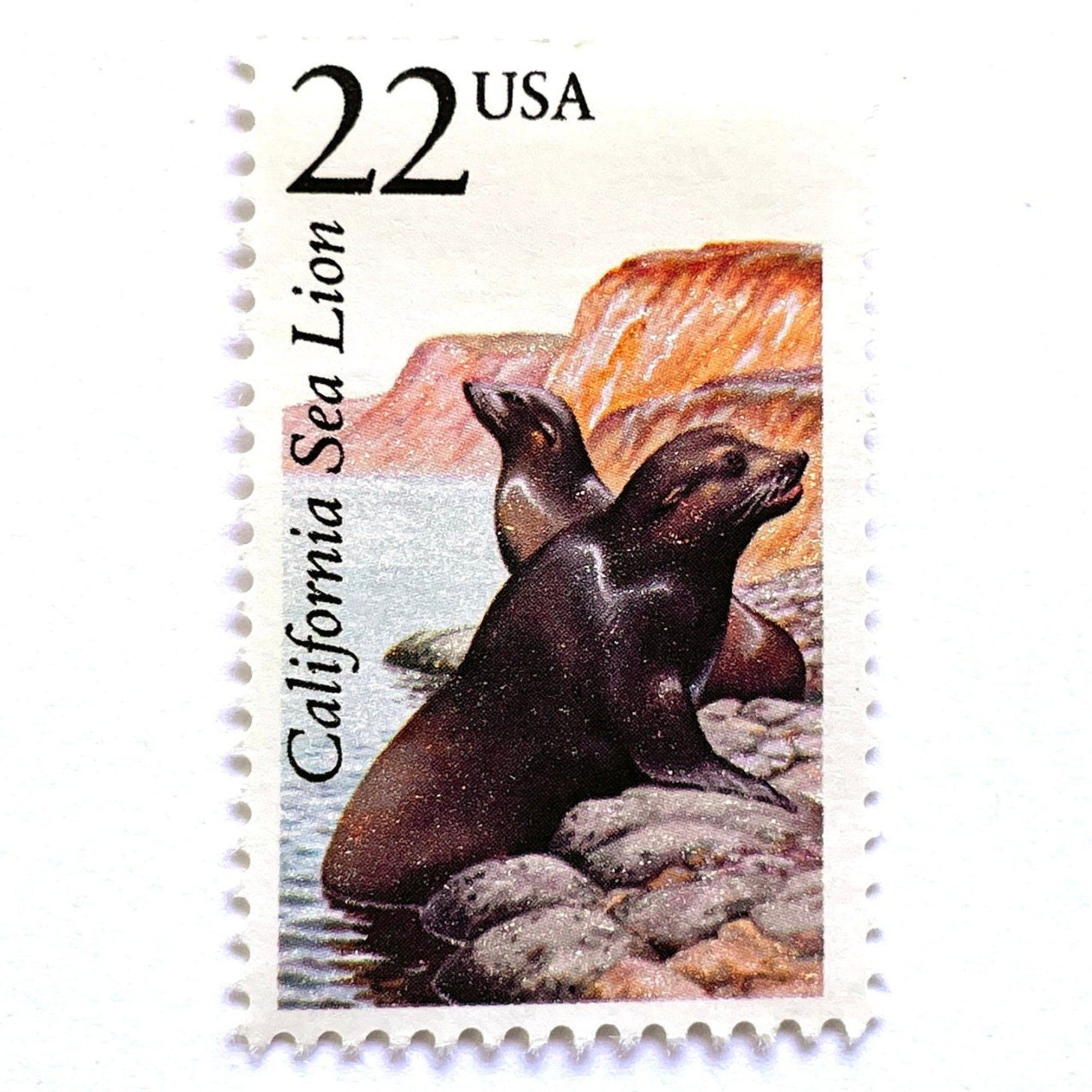 California Sea Lion Postage Stamps (North American Wildlife Series ...